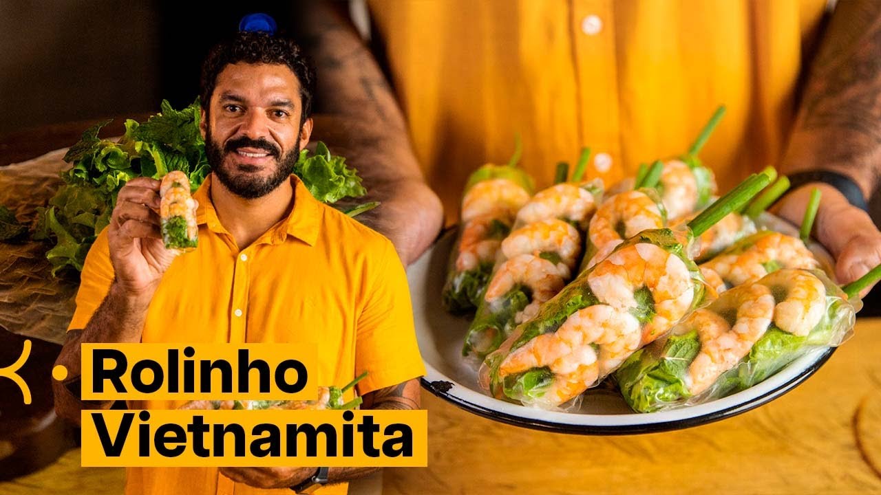SURPREENDENTE, GOSTOSO E SAUDÁVEL! Spring Rolls ou Rolinho primavera na ...