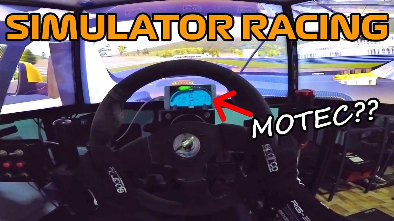 SIMULATOR RACING PAKAI METER MOTEC TU - YouTube