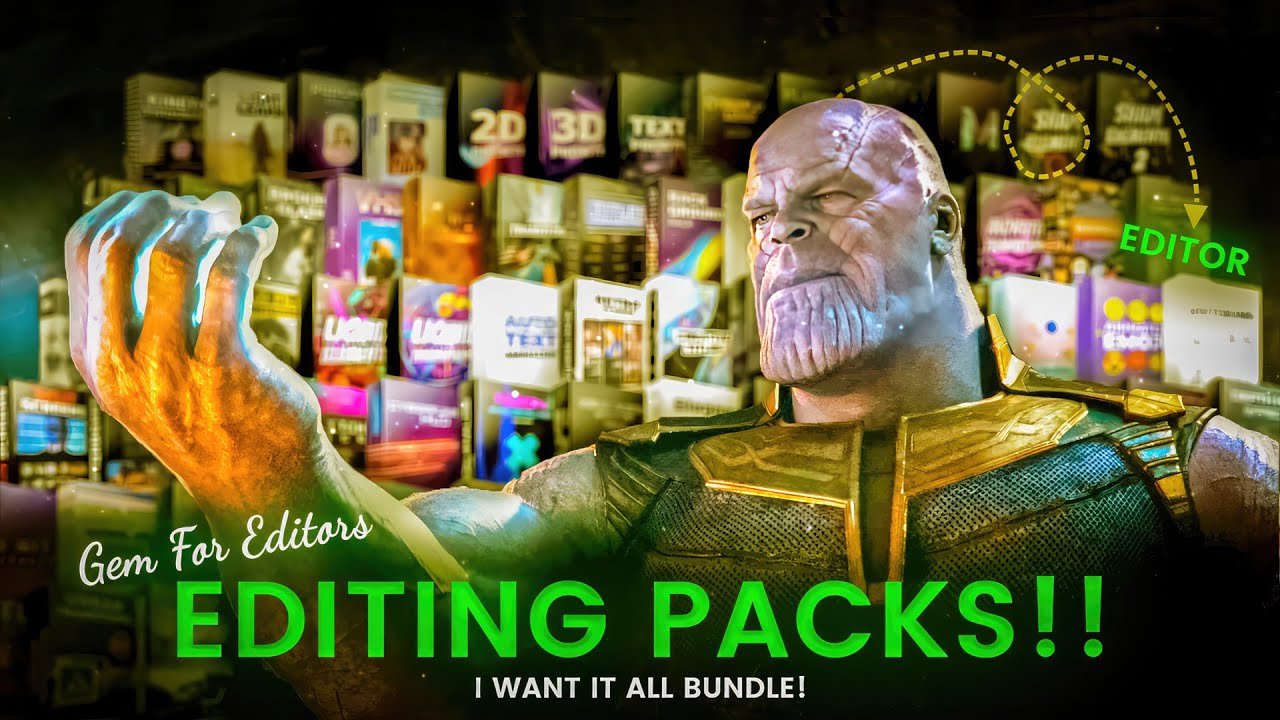 Everything a Video Editor Needs | 90+ Editing Packs - YouTube