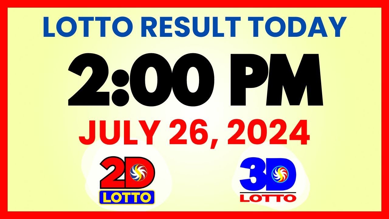 Swertres 2PM Result Today July 26, 2024 | PCSO Lotto Results Today ...