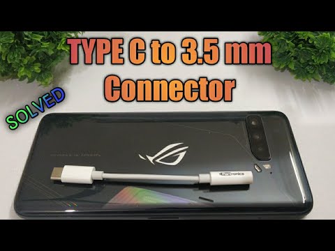 ASUS ROG 3 :: Type C to 3.5 mm connector :: portronics type C adapter ...