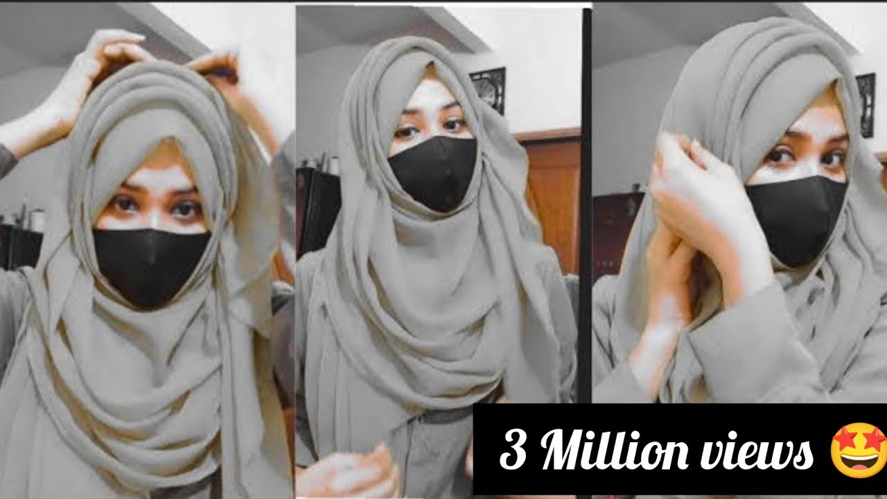 1 Minute Hijab | instant Hijab tutorial | Hijab tutorial 2021 | Niqab ...