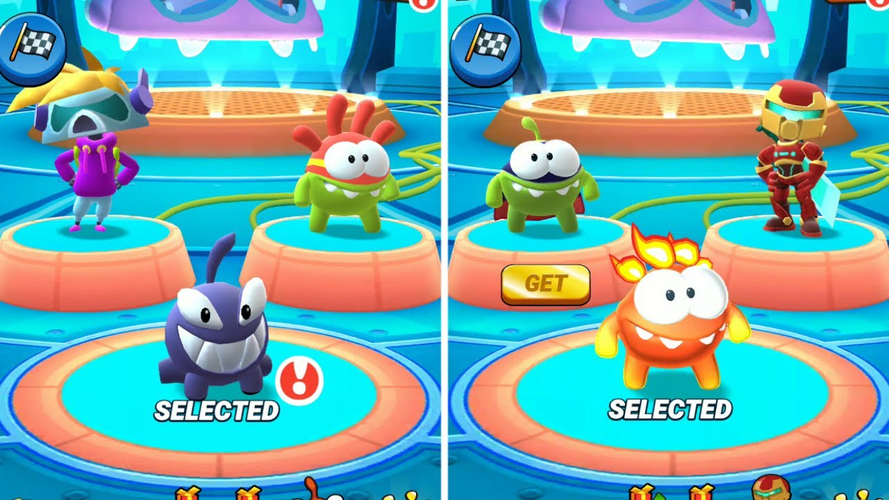 Om Nom Run I Boo Nom VS Fire Nom - YouTube