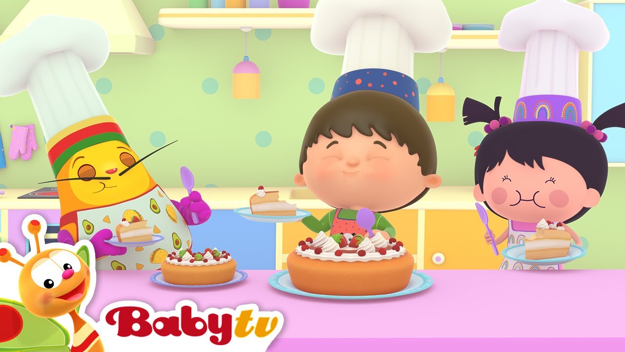 Cuisiner avec BabyTV 🍰🧁 gâteaux & muffins🎂 | Comptines et chansons pour ...