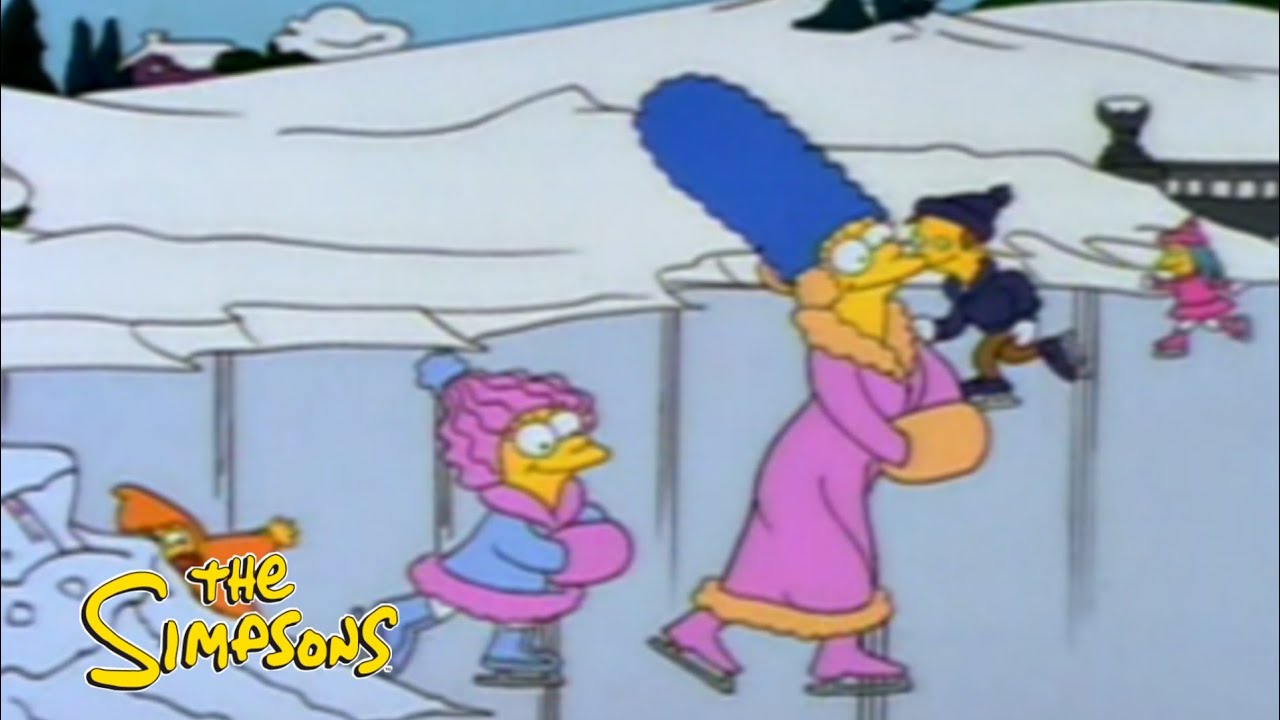 Playing in The Snow ⛄️ | The Simpsons - YouTube