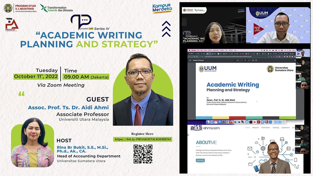 PROAKSI TALKS SERIES IV | ACADEMIC WRITING: PLANNING & STRATEGY - YouTube