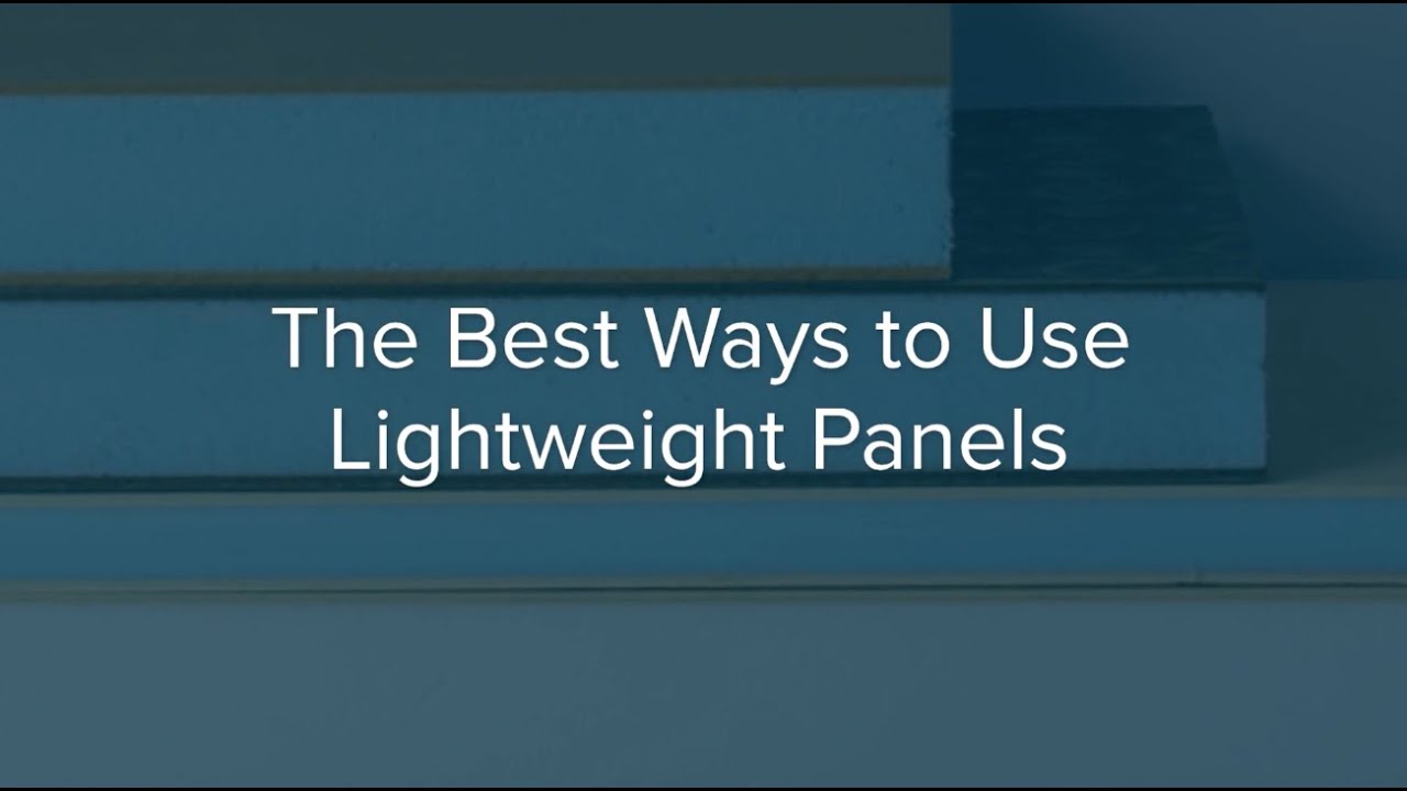 The Best Ways to Use Lightweight Panels - YouTube