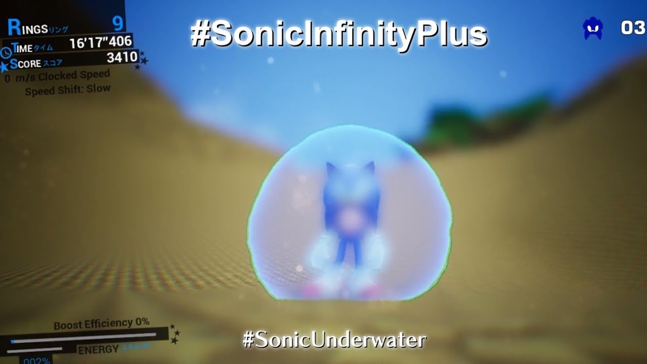 Sonic Infinity Plus - Test Stage and Play Underwater using Bubble ...