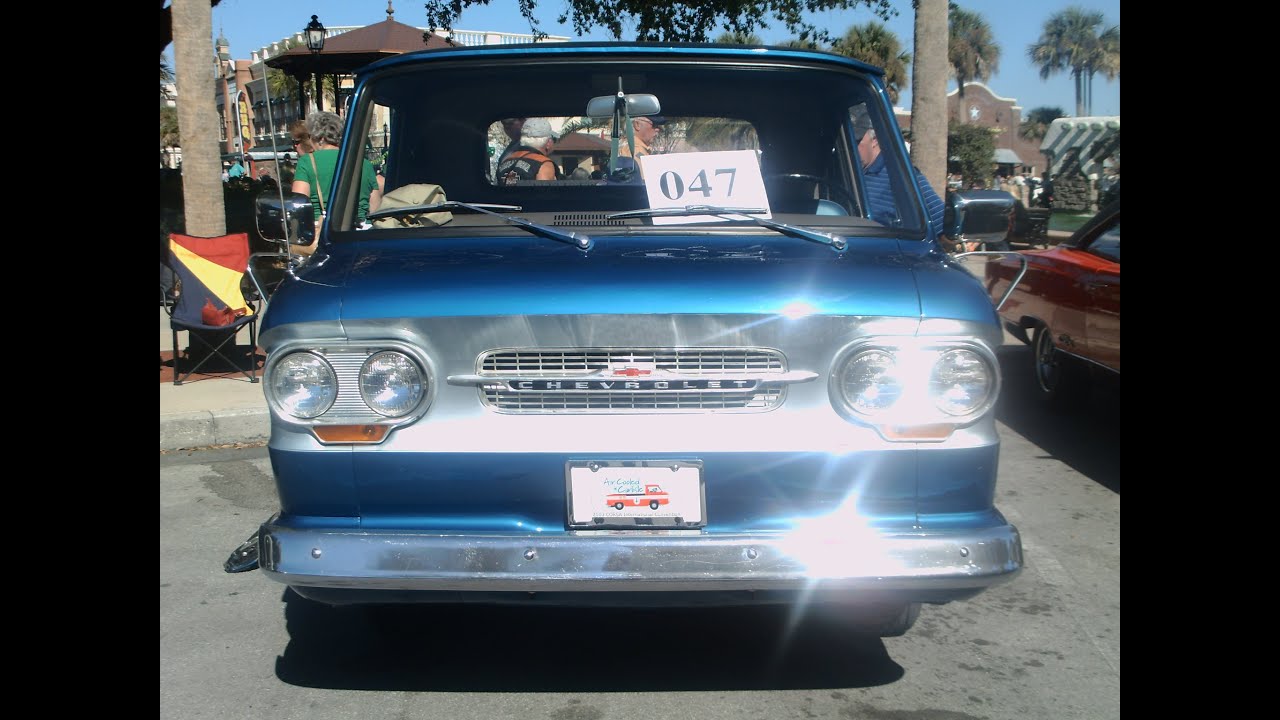 1962 Corvair Series 95 Rampside Truck SlvrBlu TV031613 - YouTube