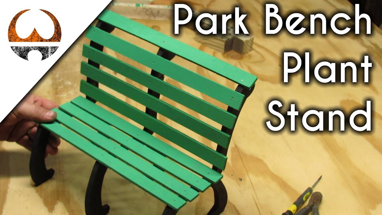 Simple Park Bench Plant Stand | Easy Woodworking DIY - YouTube