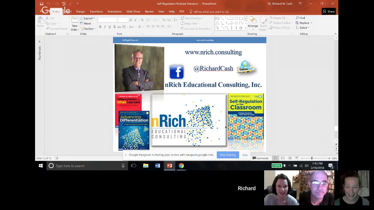 SPP 62: Self-Regulation Strategies with Dr. Richard Cash - YouTube