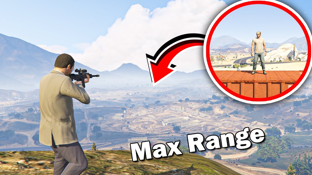 GTA V - Whats the Sniper maximum range? - YouTube