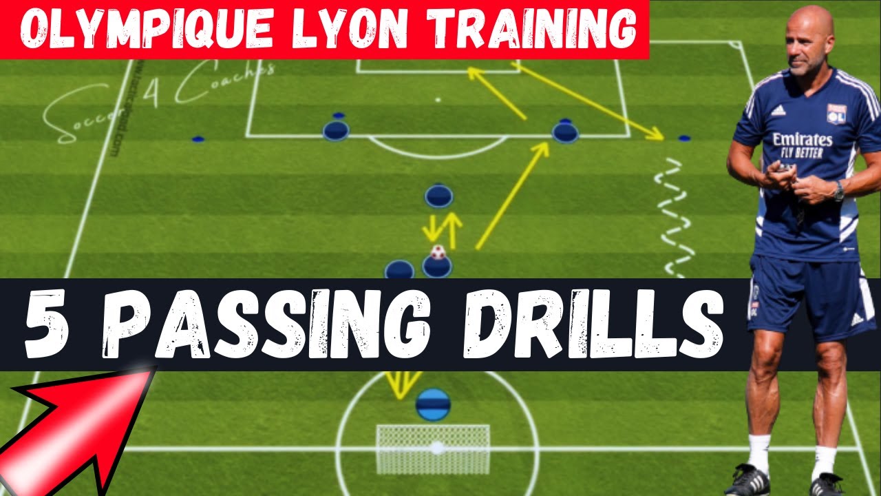 🔰 Olympique Lyon Training Session - 5 Passing Drills - YouTube