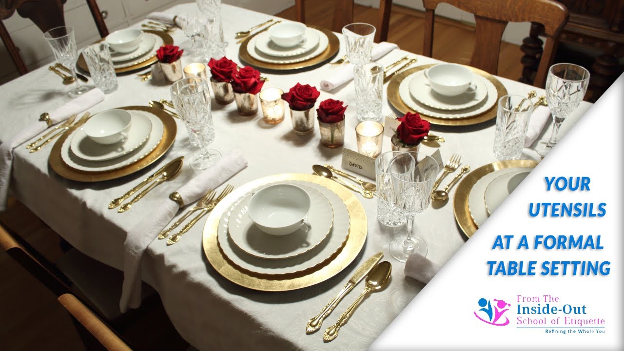 Finished Position for Utensils | Table Etiquette for a Formal Table ...
