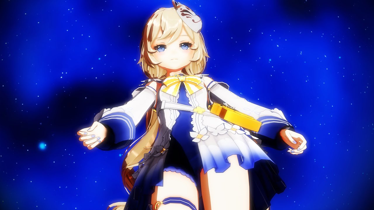 【4k】【MMD ||Genshin Impact】Barbara Ghost Dance - YouTube