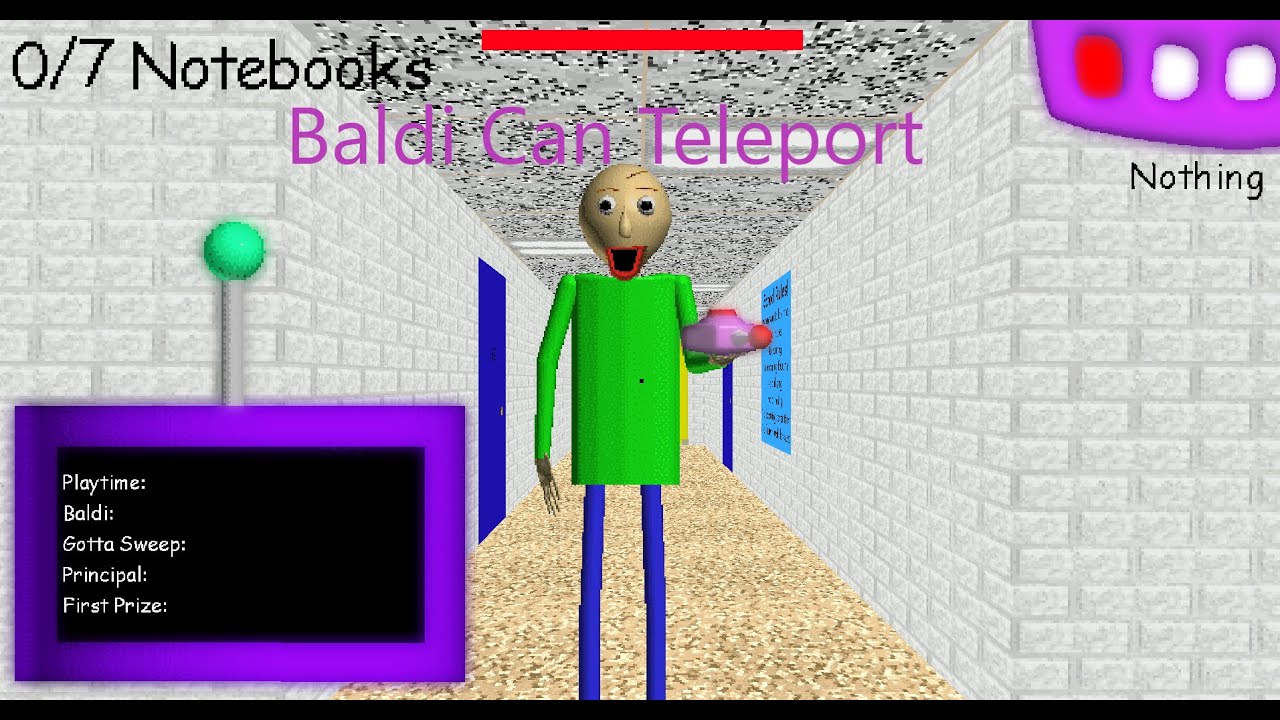 Baldi Can Teleport vs Baldi random games - YouTube