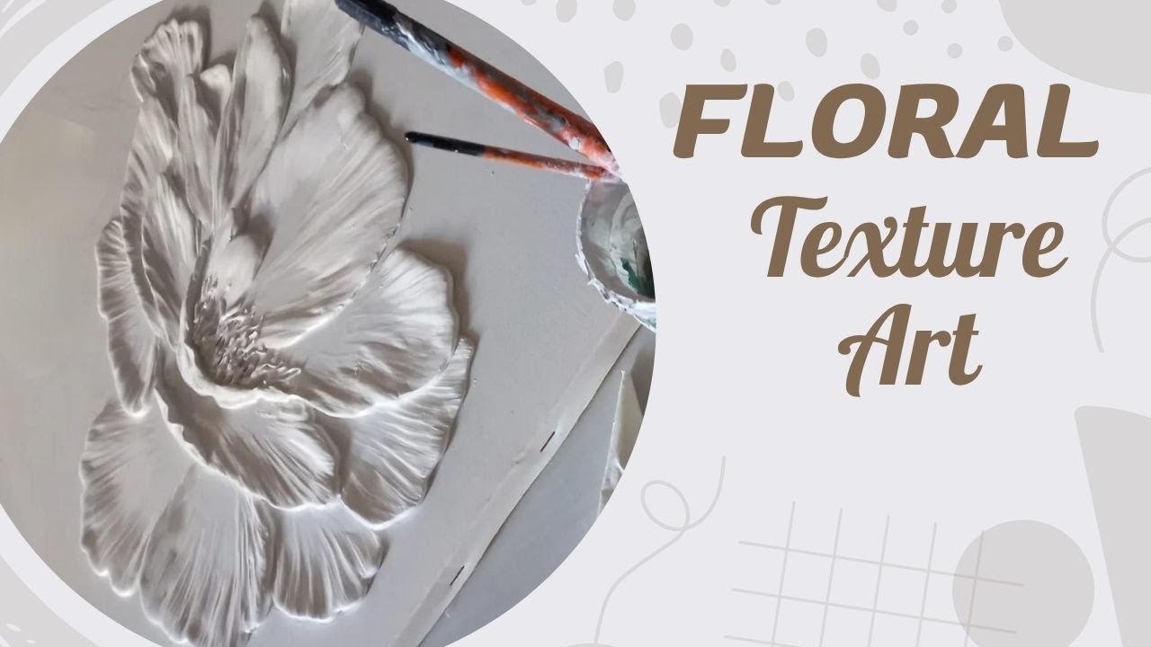 Using Texture Paste to Create This Amazing Floral Art - YouTube