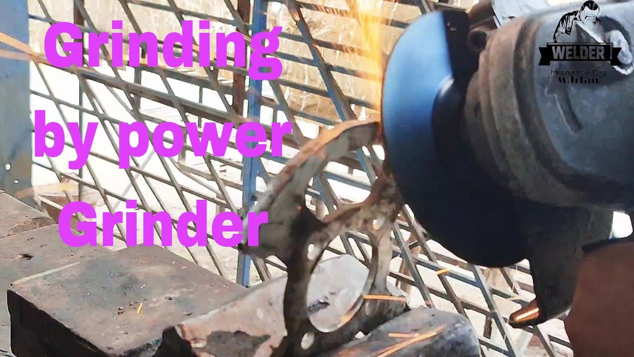 Grinding work by 7 inch power grinder - YouTube
