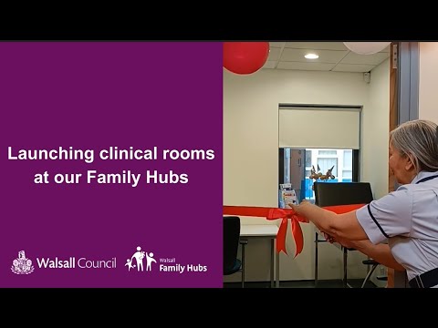Launching clinical rooms at our Family Hubs - YouTube