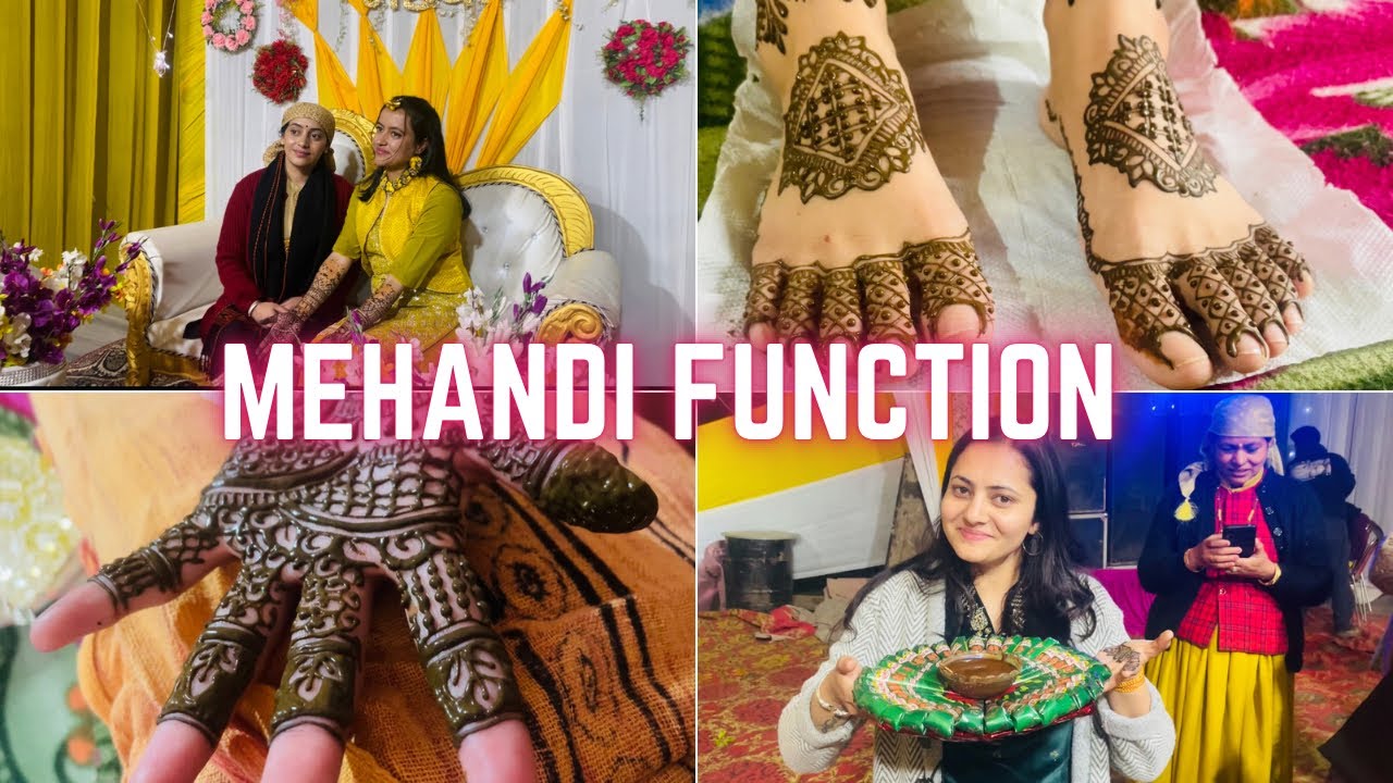 MEHANDI FUNCTION || BRIDAL MEHANDI DESIGN || ⁠@PoOjaMehTaa - YouTube