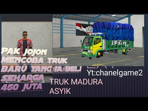 pak jojon mencoba truk baru Madura asyik melewati jalan kelok||bus ...