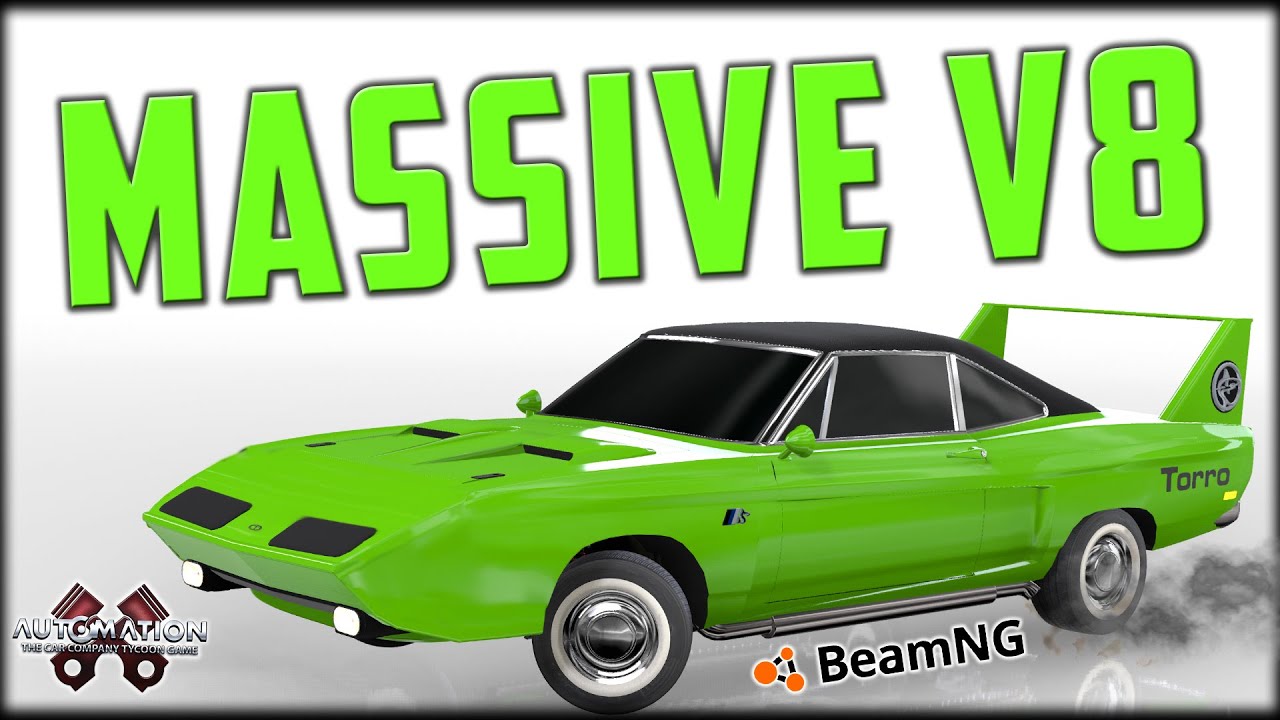 Building The Most Insane Muscle Car Ever!! Automation - BeamNG - YouTube