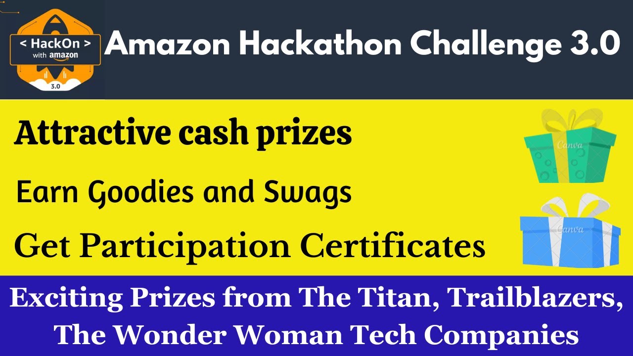 Amazon Hackathon Challenge | Hackon 3.0 with Amazon Registration ...