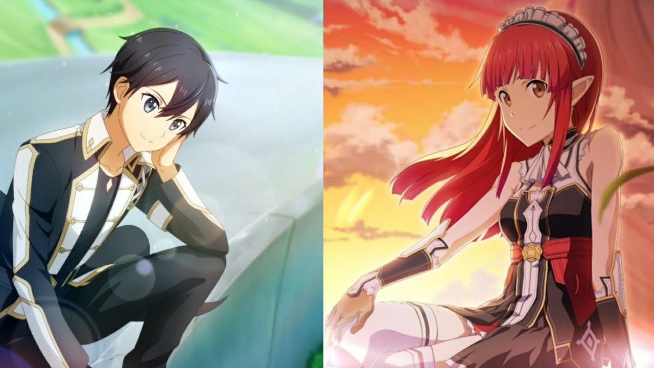 Sword Art Online Unleash Blading Rain and Kirito Partner Link - YouTube