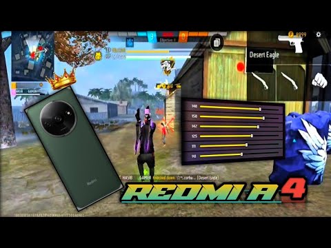 Redmi A3 free fire Sensitivity Setting| Redmi A3 free fire Headshot ...