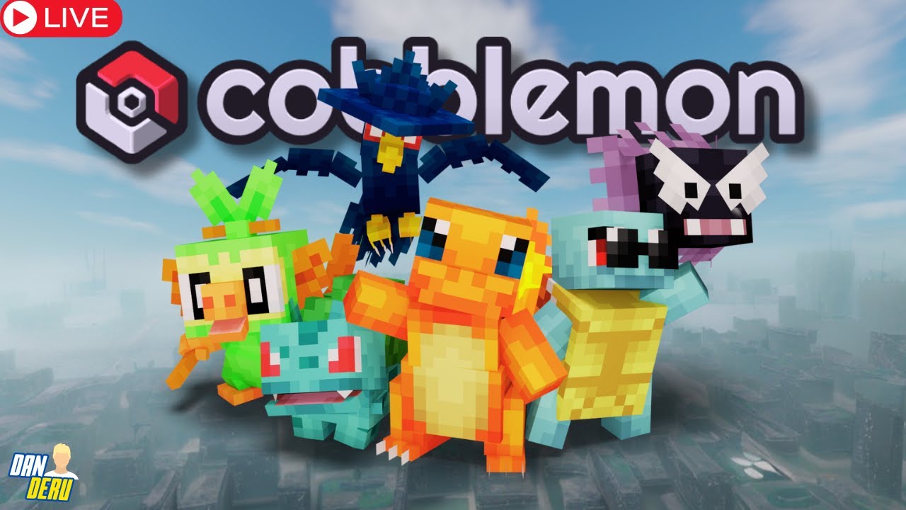 LIVE! - DAY 4 PERSIAPAN PVP DI GAME POKEMON KOTAK! [COBBLEMON SERVER ...