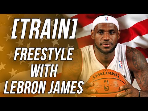 Football Freestyle with Lebron James?! [TRAIN] - YouTube