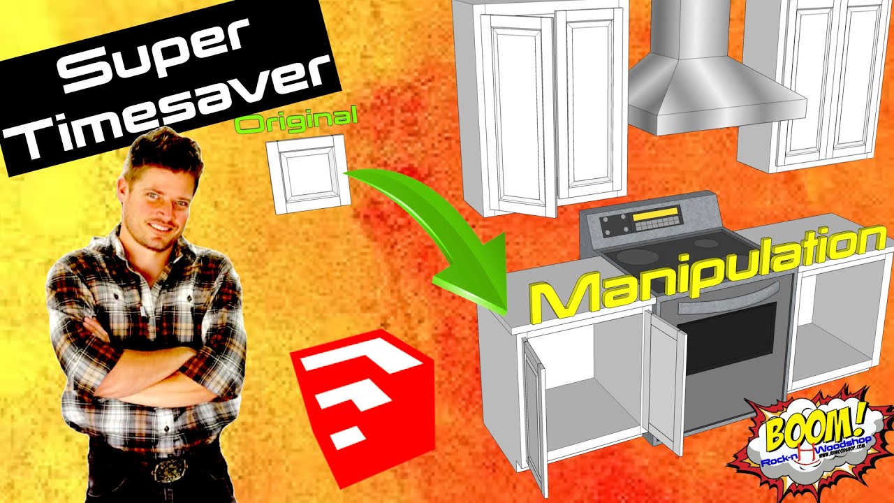 Model Manipulation - Sketchup for Woodworkers Tutorial 11 - YouTube