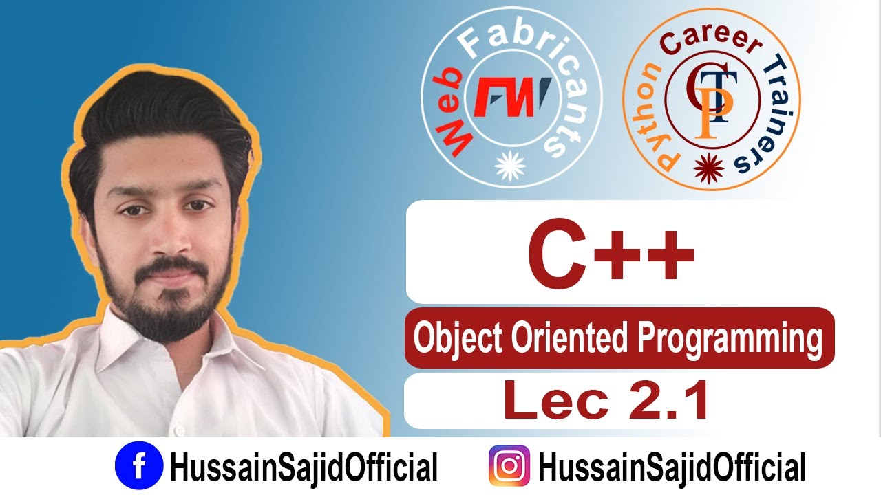 C++ | OOP Lec 2.1 | Constructor in C++ | Copy Constructor | Hussain Sajid - YouTube