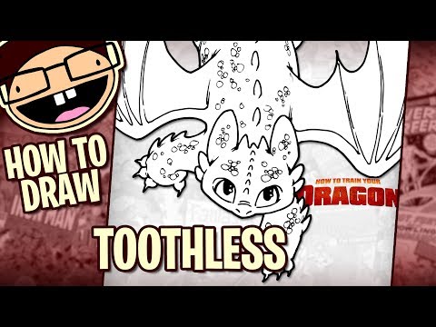 How to Draw TOOTHLESS (How to Train Your Dragon) | Narrated Easy Step-by-Step Tutorial