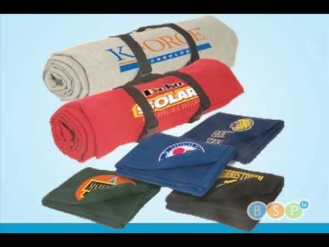 Custom Promotional Blankets Printed w/Logo - YouTube