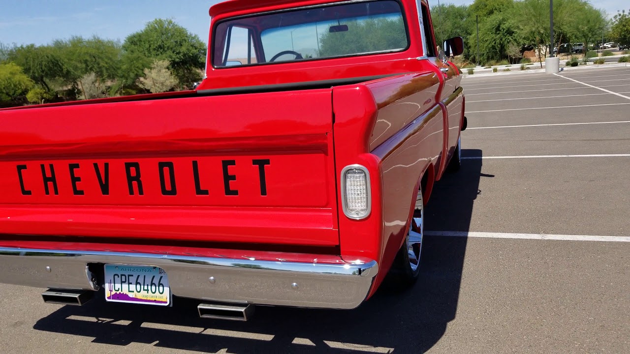 1966 Chevy C10 - Red - YouTube