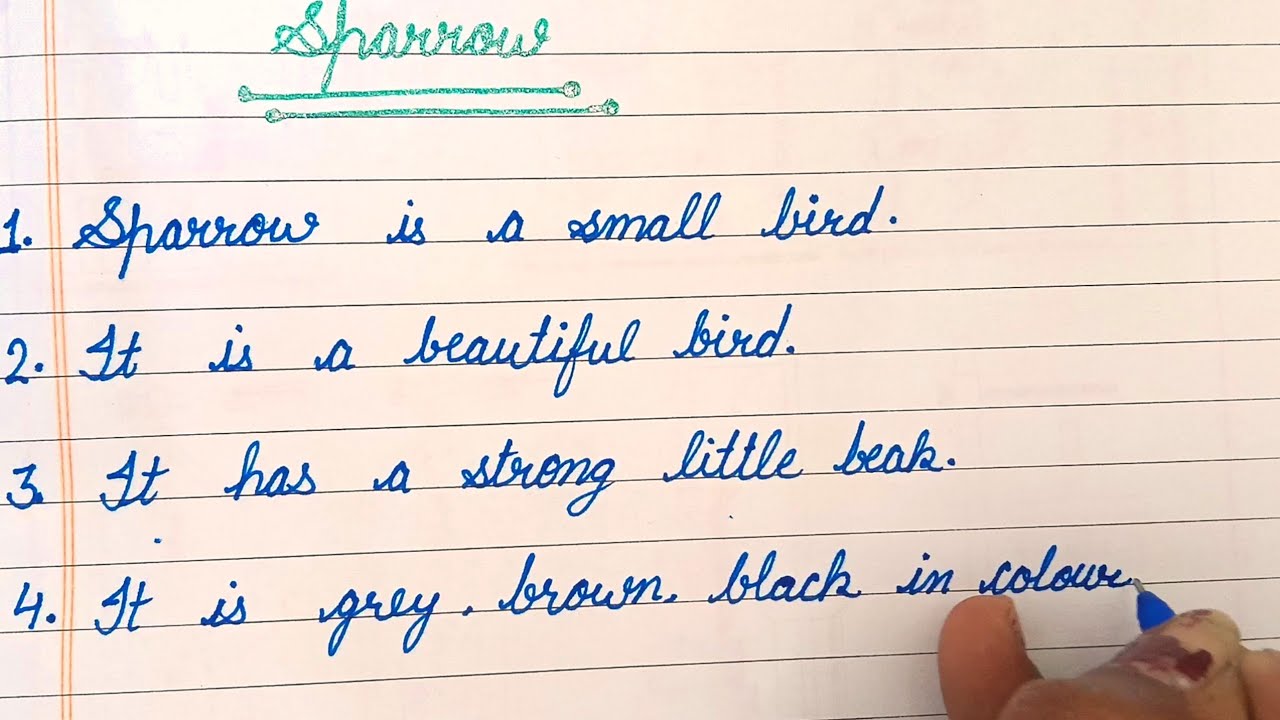 10 lines on sparrow // Essay on sparrow // few lines on sparrow ...