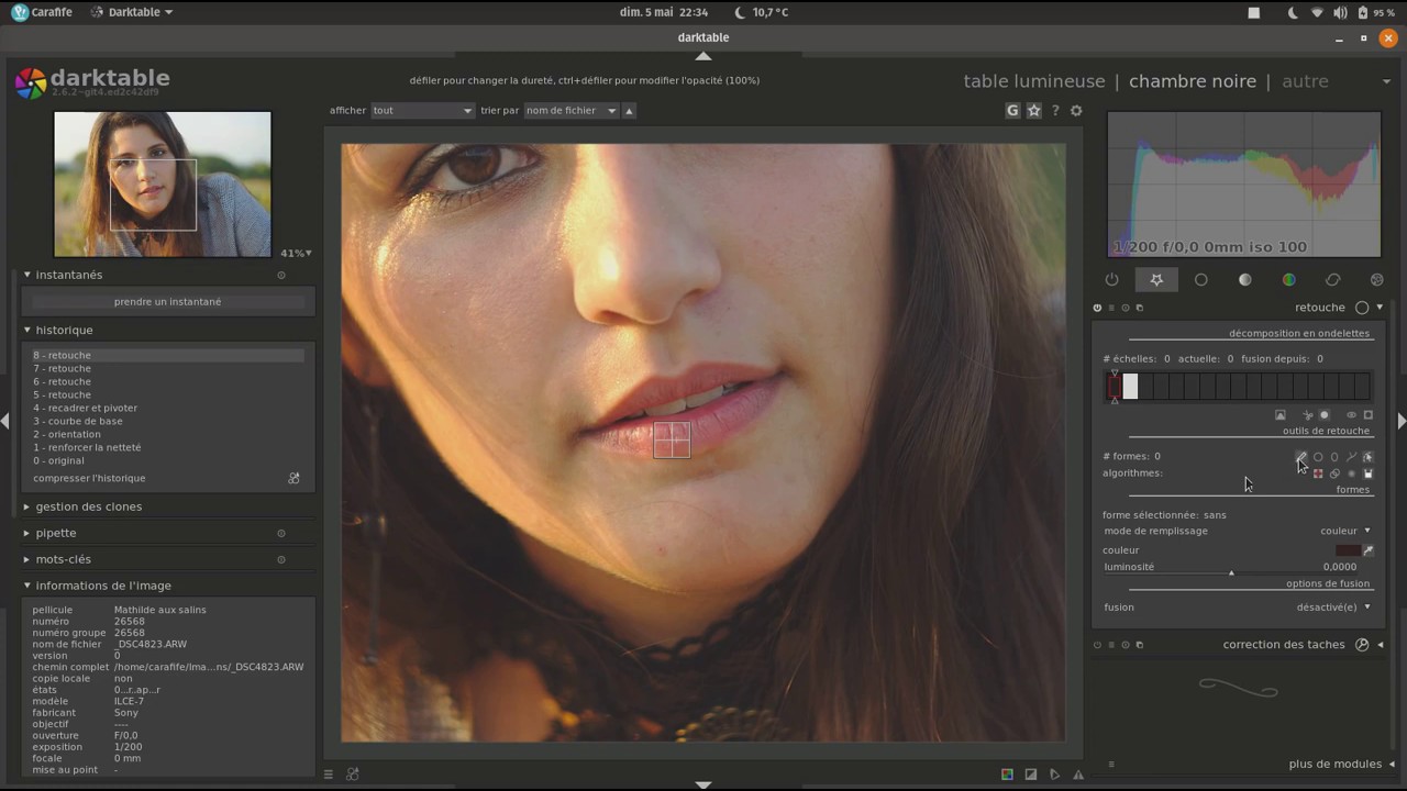 Tuto Darktable N°41: Les modules Retouche et Corrections de taches ...