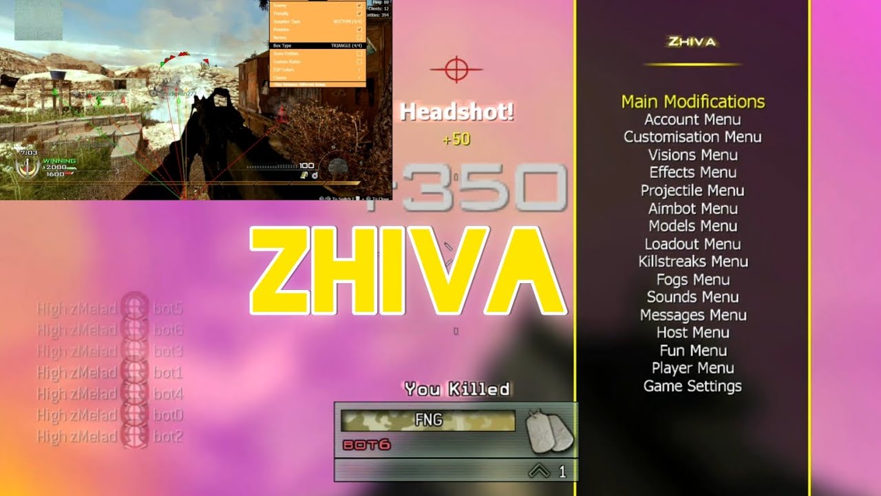 MW2 | TU9 | Zhiva | Multicod | Mod Menu | (RGH/JTAG) - YouTube