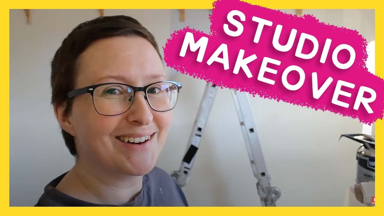 My studio makeover | Transforming my workspace with paint! - YouTube