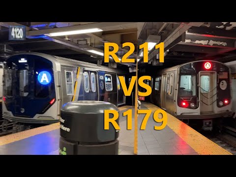 Fourth (4th) R211 Train Undergoing Burn-in Test on the A Express Line ...