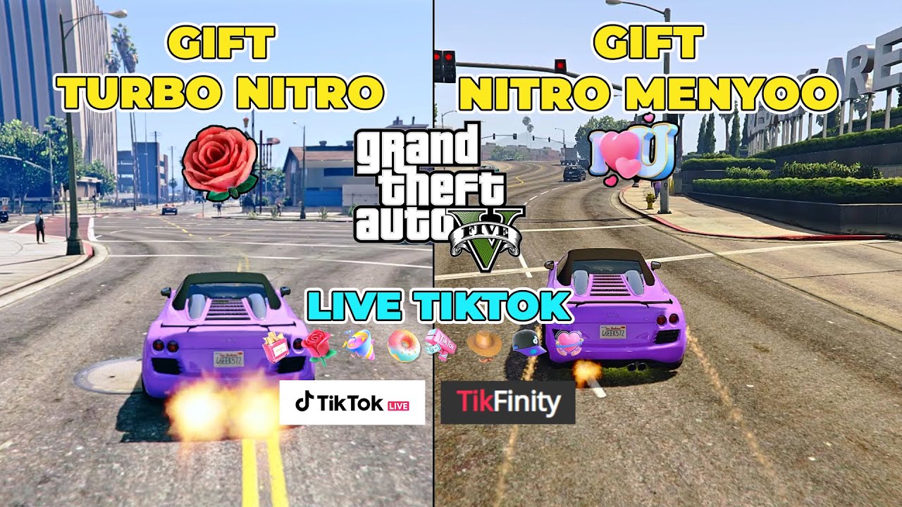 CARA MEMASANG GIFT NITRO UNTUK LIVE GTA V INTERAKTIF TIKTOK - YouTube
