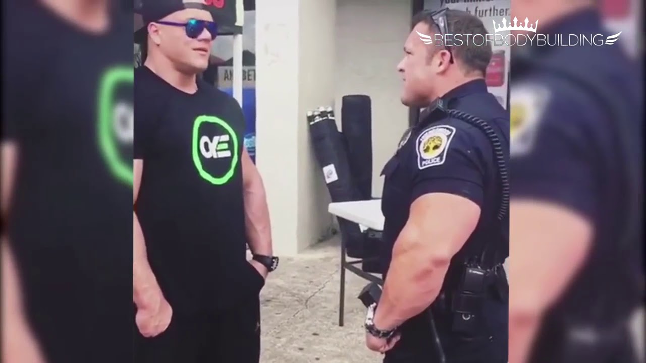 Top 5 Biggest Bodybuilding Cops Crazy Police Muscle - YouTube