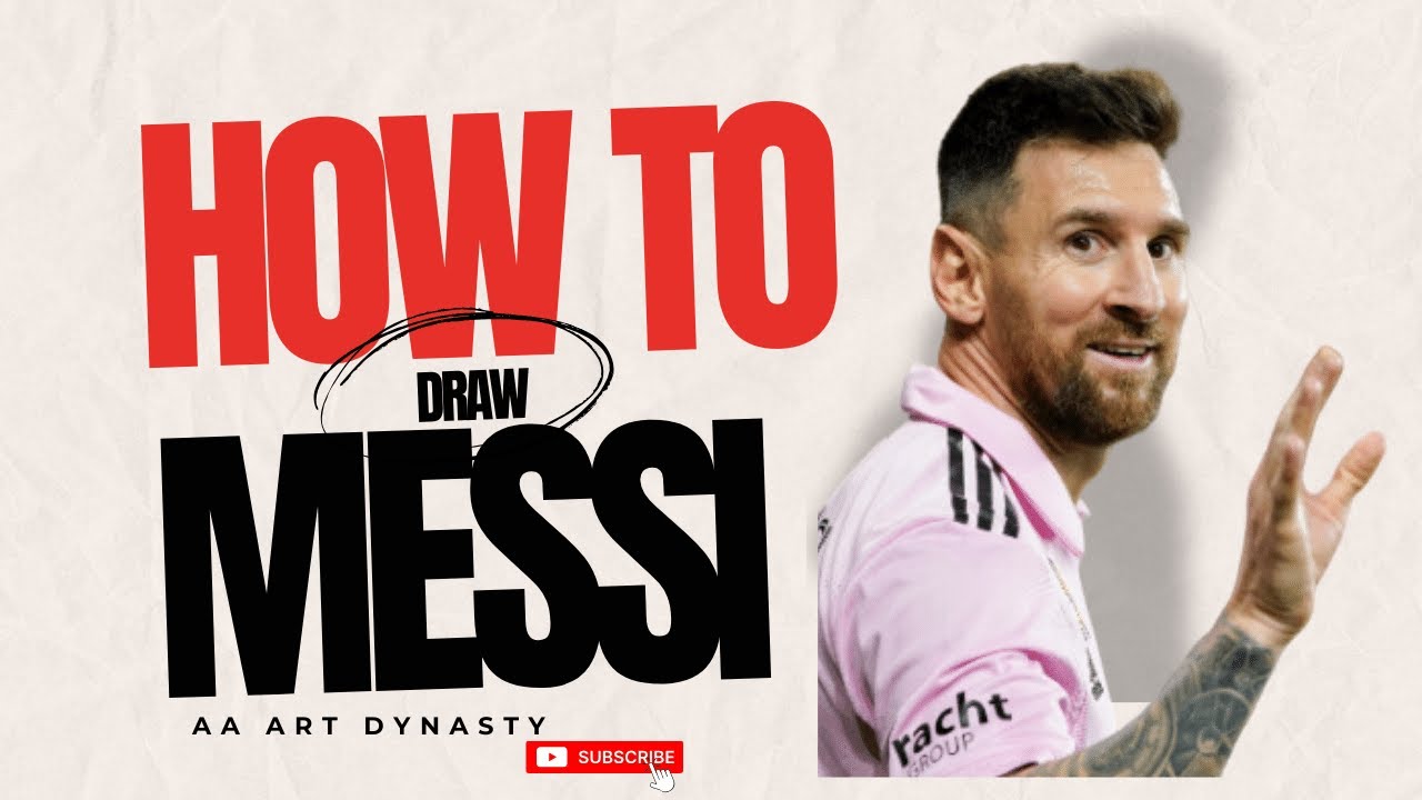"How to draw Messi | Drawing Lionel Messi | Step-by-Step | Art Dynasty ...