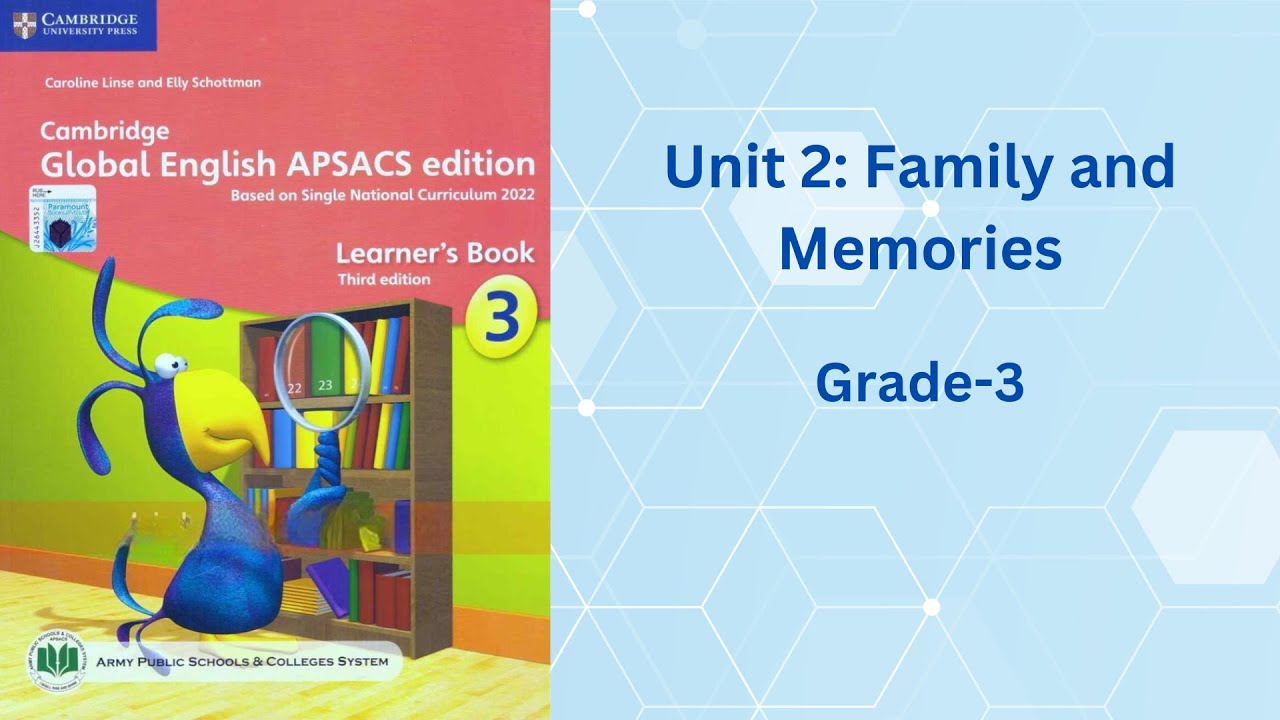 "Grade 3 English | Unit 2: Family and Memories | 20 MCQs with Answers ...
