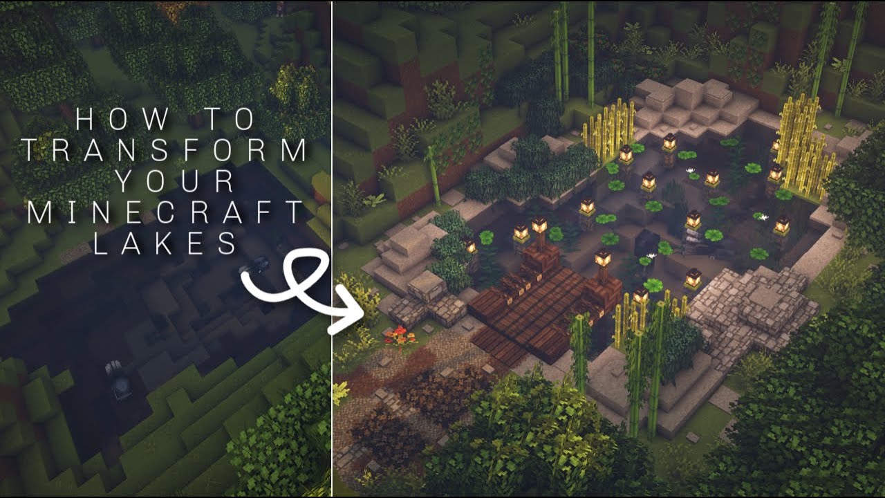 Minecraft: How to Build a Pond - YouTube