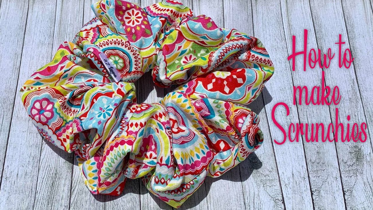 How I make my Scrunchies - DIY Scrunchy Tutorial - YouTube