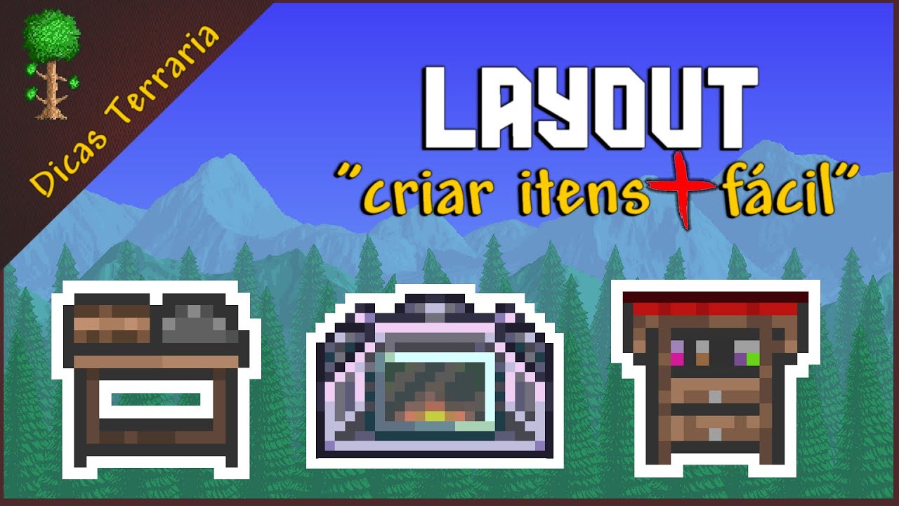 Terraria Layout DE OFICINA para CRIAR ITENS MAIS FÁCIL PC e MOBILE ...
