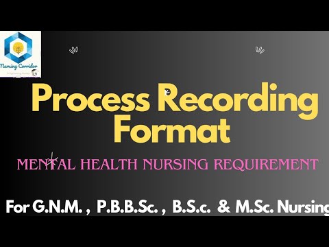 Process Recording Format/ Mental Health Nursing Requirement - YouTube