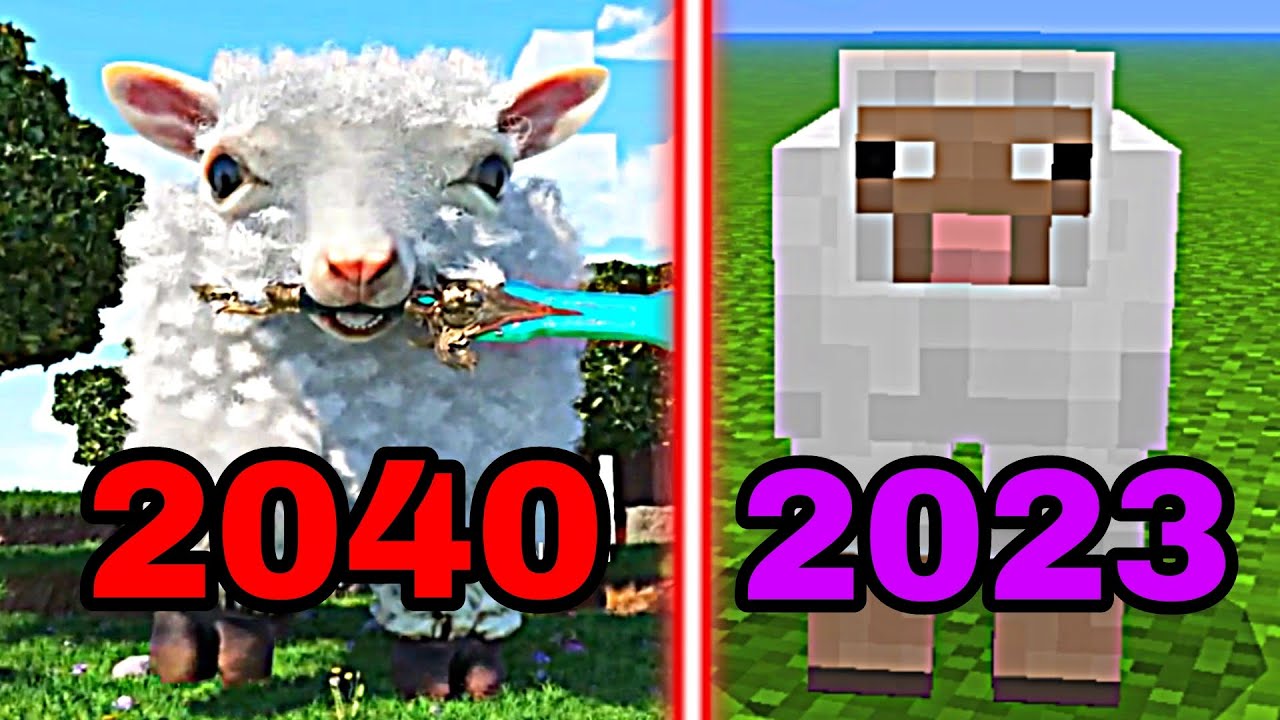 minecraft 2040 VS minecraft 2023 - YouTube